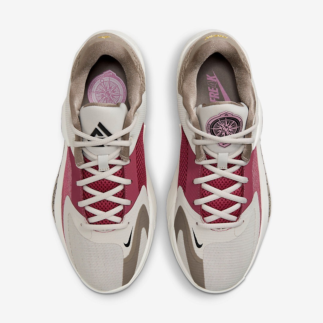 Nike Zoom Freak 4 DJ6149 002 Bone Fossil Sail Beet GOLD Men Nike Zoom Freak 4 DJ6149 002 Bone Fossil Sail Beet GOLD Men