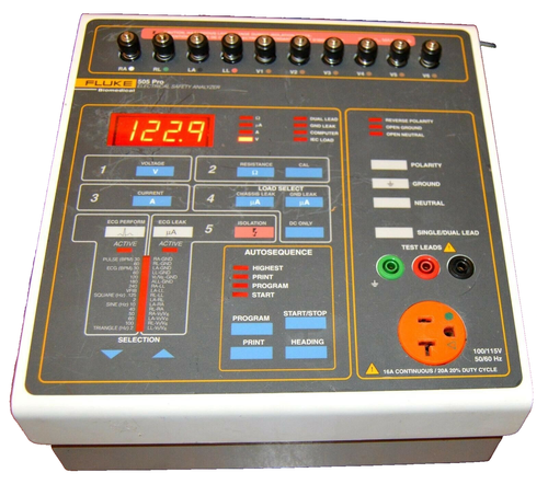 Fluke 505 PRO Electrical Safety Analyzer w/ Manual Bio-Tek 505PRO | eBay