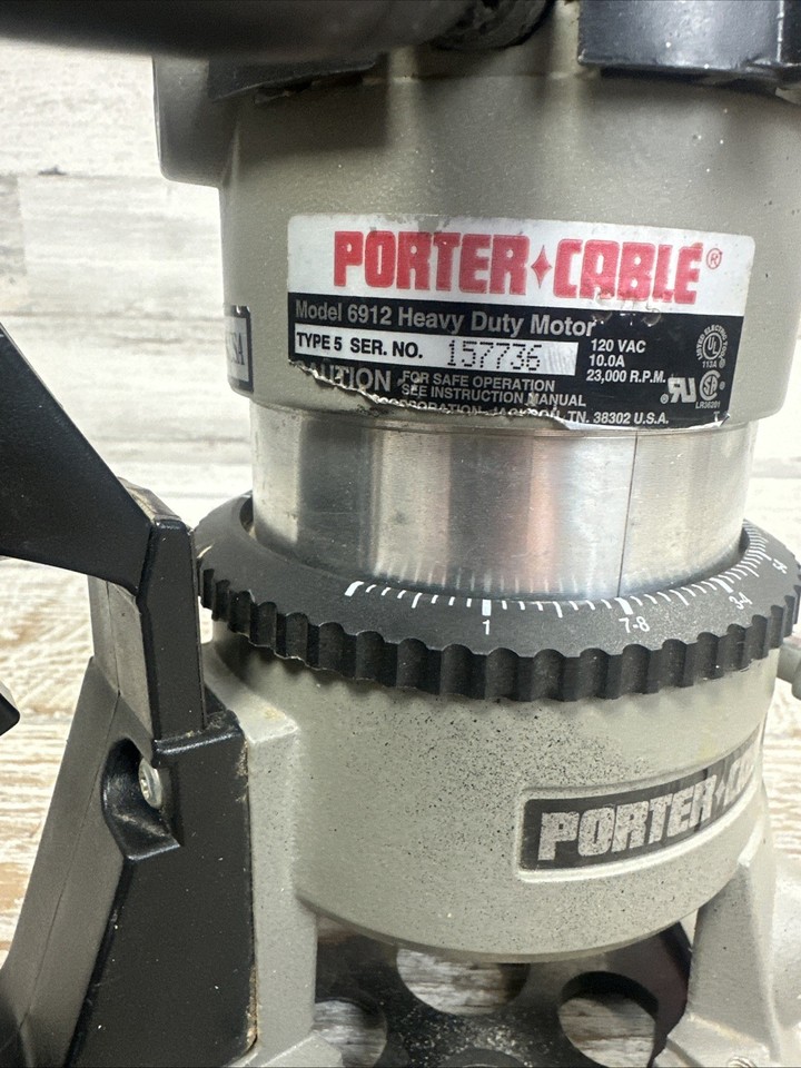 Porter Cable 6912 Router Type 5 Heavy Duty w/6911 D-Handle Base | eBay