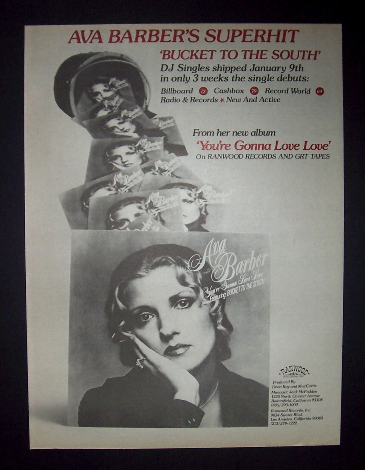Ava Barber You're Gonna Love Love 1978 Short Print Poster Type Ad ...
