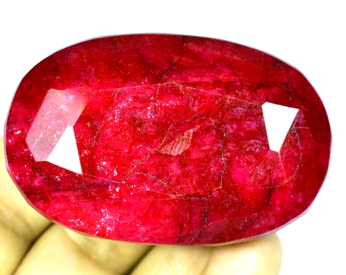 Rare 555.00 CT Naturel Géante Rubis Rouge Certifié Museum Grade Ovale ...