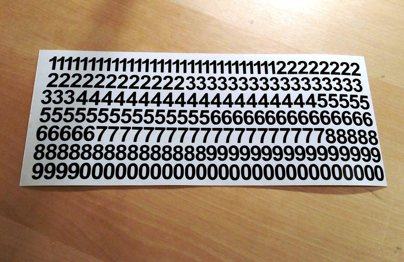 1cm / 10mm Self Adhesive Vinyl Sticker Numbers 0-9 - 25 Colour Choice ...