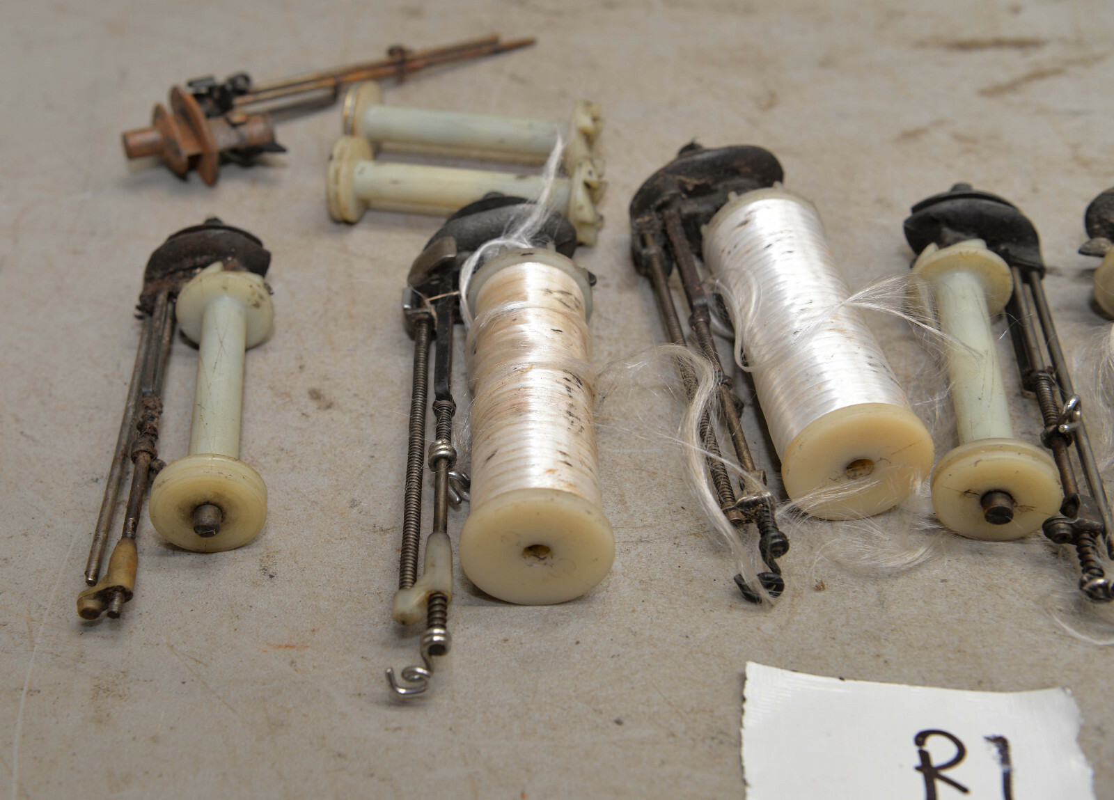 6 vintage spool carriage rope maker sock knitting collectible ...