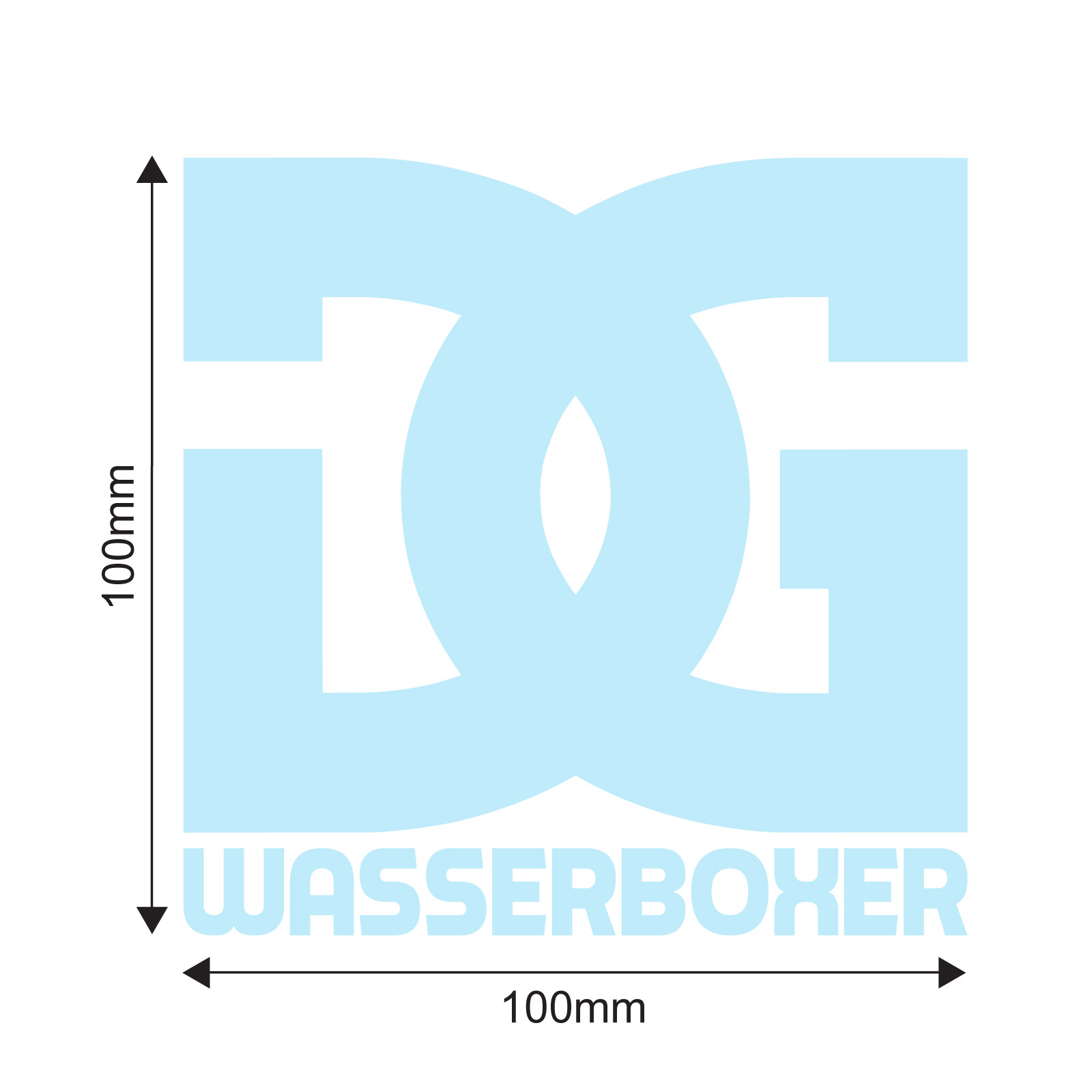 DG Wasserboxer Sticker - T25 T3 Transporter Water Boxer Campervan Doka ...