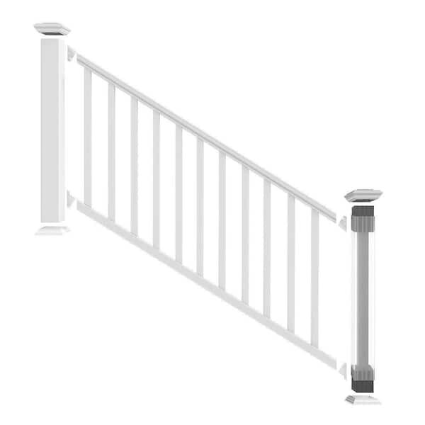 Yardsmart (Barrette) Traditional Veranda Vinyl Stair Rail Kit 67-3/4"x ...