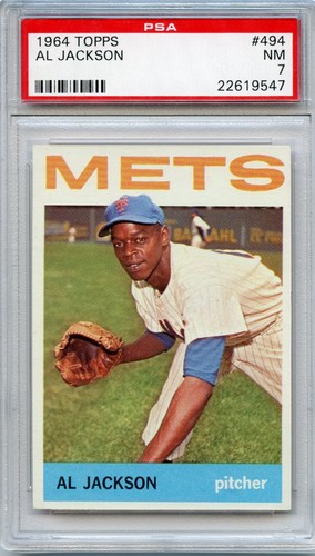 1964 Topps Al Jackson New York Mets #494 HI 🚀 🚀💥 PSA Graded 7 | eBay