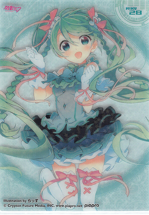 Vocaloid Hatsune Miku Trading Card Clear Card Collection MIKU 28 HOLO ...