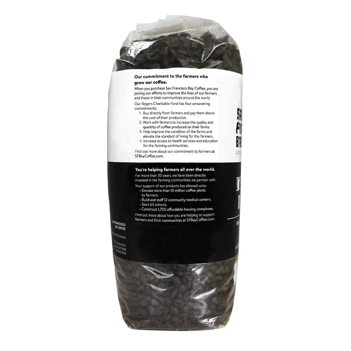 San Francisco Bay French Dark Roast Coffee Specialty Arabica Whole Bean ...