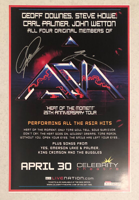 Asia Band Poster Signed In Person 2008 | eBay
