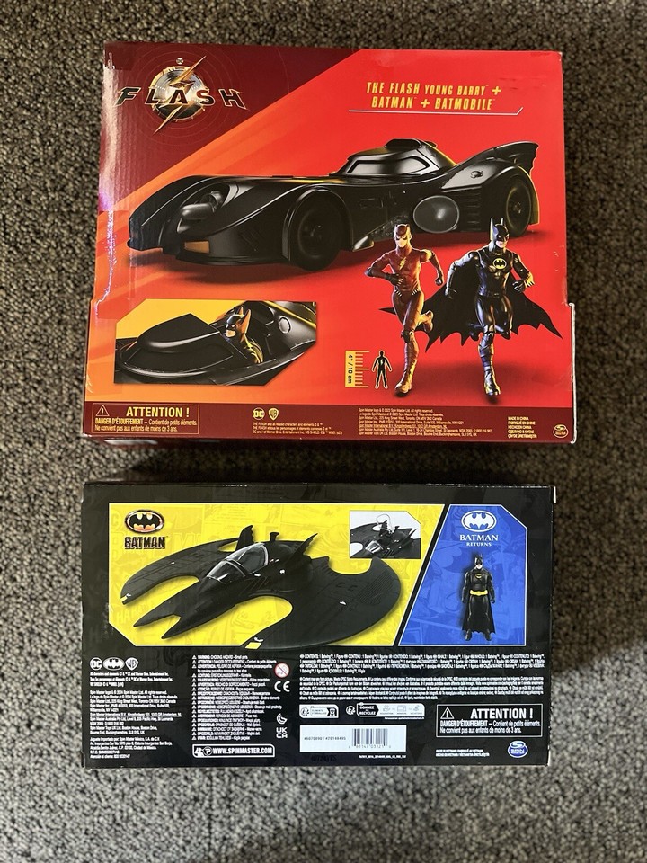 Batman returns Batwing Spin Master & The Flash Batmobile Anniversary ...