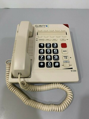 Clarity Walker W-1000 Single Line Corded Home Office Phone Amplified ...