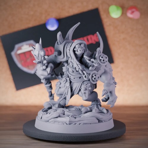 Grung Shaman Miniature Frogfolk Monster Dungeons and Dragons Mini DnD ...
