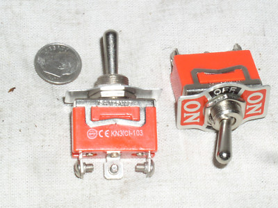 2 TOGGLE SW SPDT ON-CENTER OFF-ON OFF ON SINGLE POLE POWER SWITCH 15 A ...