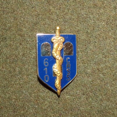 Vintage French Army 610th Medical Service Company Metal Pocket Badge ...
