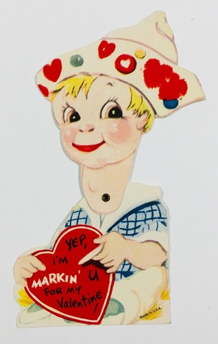 Vintage Mechanical Valentine Card Markin' | eBay