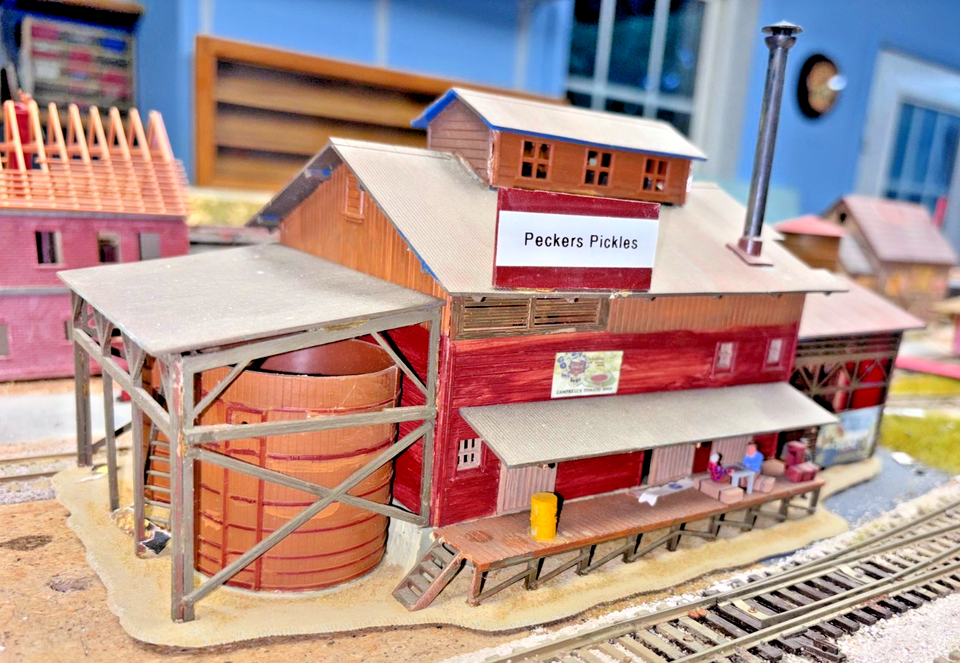 Built up HO Scale Pickle Factory | eBay