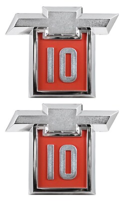 64 CHEV TRUCK "10"FRONT GUARD BADGES NEW 1964 C10 PICK UP FENDER ...