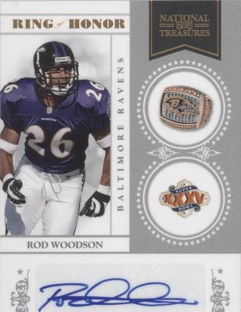 2010 Playoff National Treasures - Ring of Honor Rod Woodson #39 ...