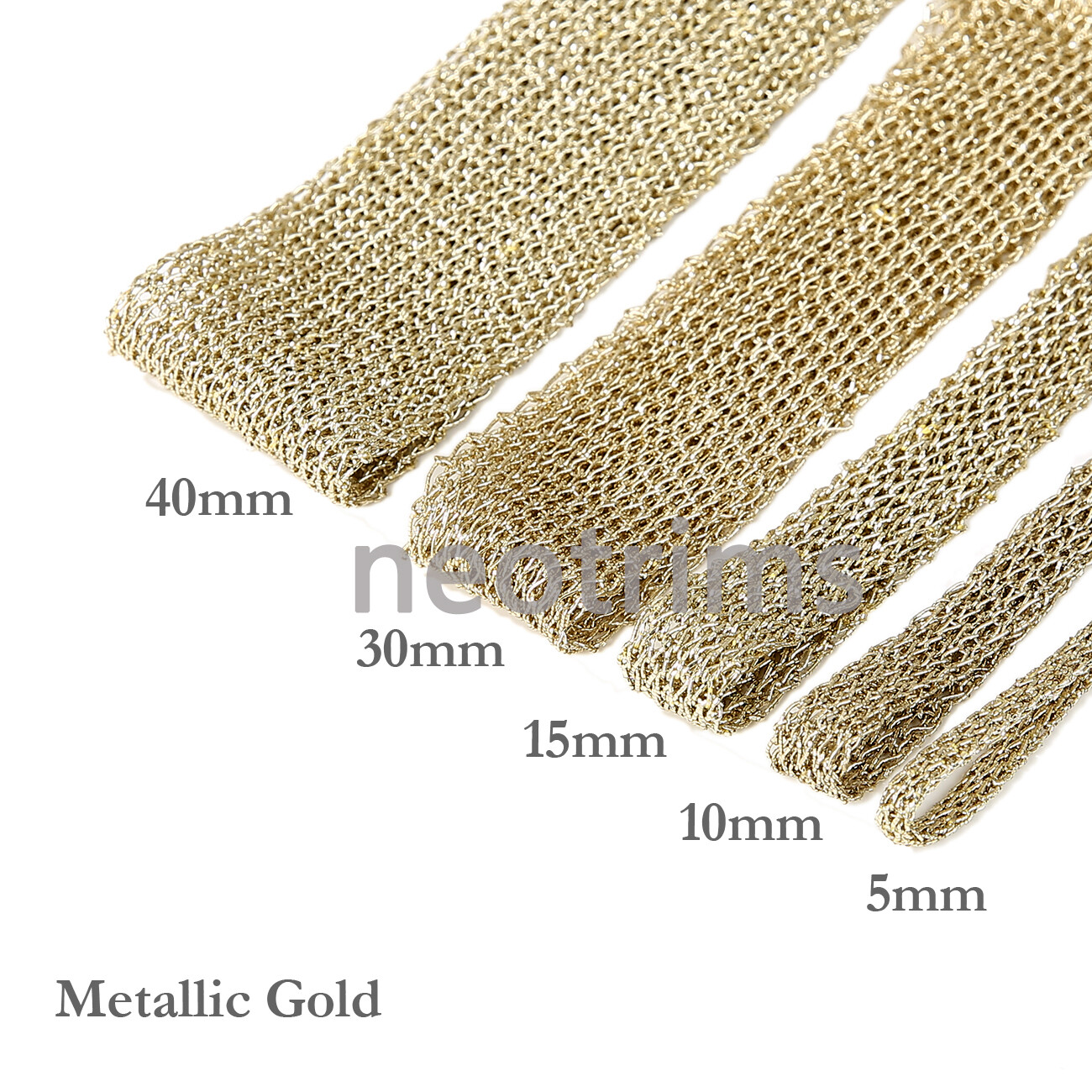 Metallic Gold Silver Trimming Ribbon Braid Lurex Textured Weave,5 ...