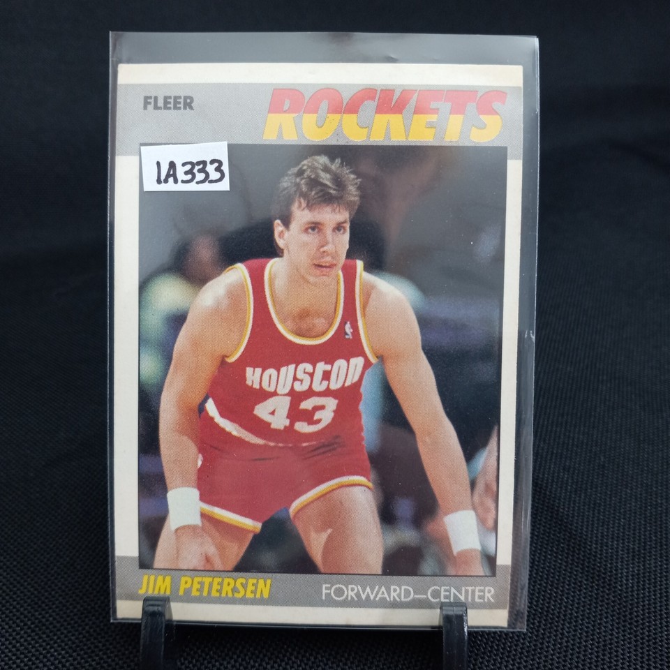 Jim Peterson 1987-88 Fleer NBA Card #86 Houston Rockets Basketball ...