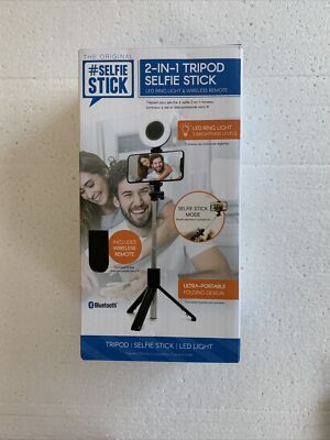ReTrak Tripod Selfie Stick with LED Ring Light - Black - Universal ...