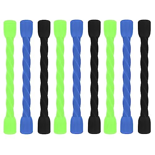 9pcs 4inch Silicone Cable Ties Bendable Rubber Twist Ties Reusable ...