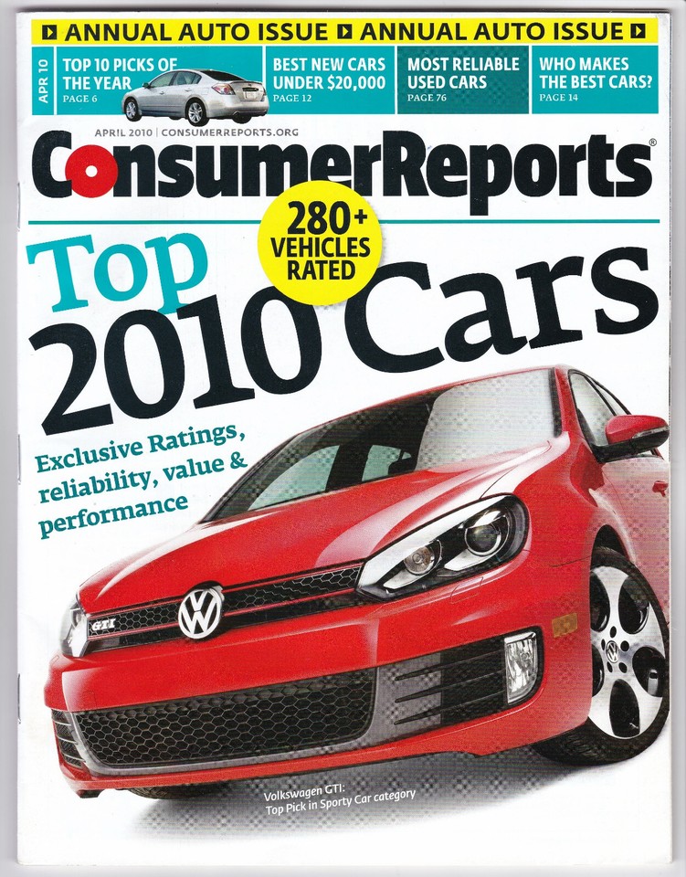 2004-2019 Consumer Reports Magazine Annual April Auto Issue (Sold ...