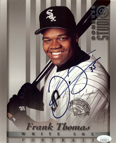 Frank Thomas Autographed 1997 Donruss Studio Portraits White Sox JSA ...