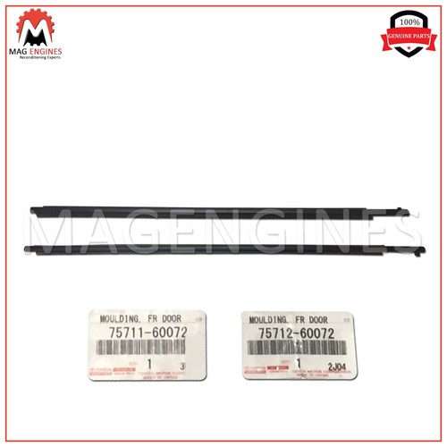 7571160072, 7571260072 GENUINE OEM FRONT DOOR BELT MOULDING, RH & LH ...