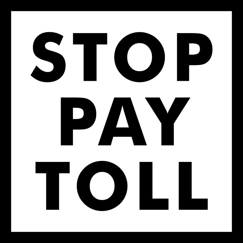 STOP PAY TOLL NEW Metal Sign 40" Square USA STEEL | eBay