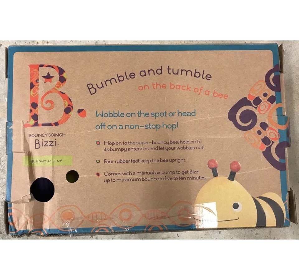B Bouncy Boing Bizzi Bumble Bee Hopper Toy for Kids BRAND NEW!! | eBay