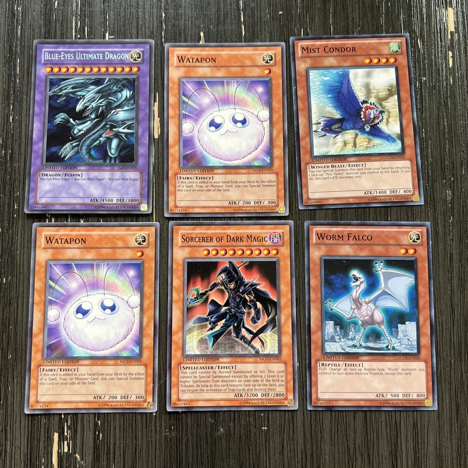 YuGiOh Lot of 220 Cards 1st Edition Common Plus 6 Limited Edition | eBay