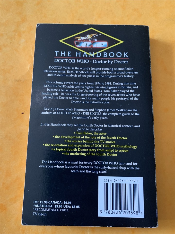 Doctor Who Handbook: The Fourth Doctor (Dr Who Handbooks - ) Sci Fi ...