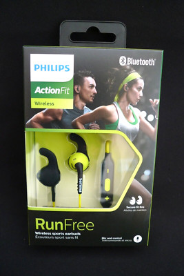 PHILIPS ACTION FIT RUNFREE WIRELESS SPORTS EARBUDS BLUETOOTH NEW IN ...