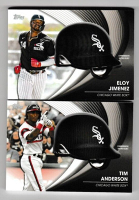 2022 Topps Updates BATTING HELMET INSERTS Eloy Jimenez & Tim Anderson ...