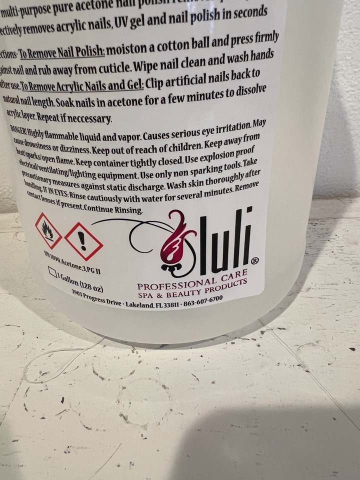 Professional Acetone 1 Gallon 128 OZ 100% Pure Acetone Brand Name May ...