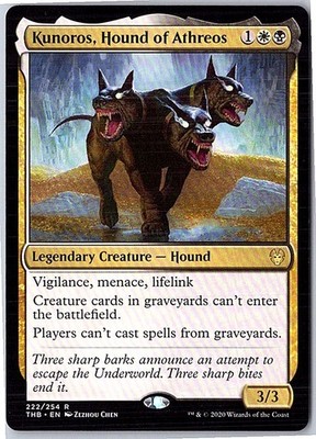 Kunoros, Hound of Athreos R Theros Beyond Death 222 Near Mint | eBay