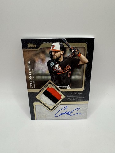 Colton Cowser 2025 Topps Series 2 Flagship Autograph 3 Color Patch ...