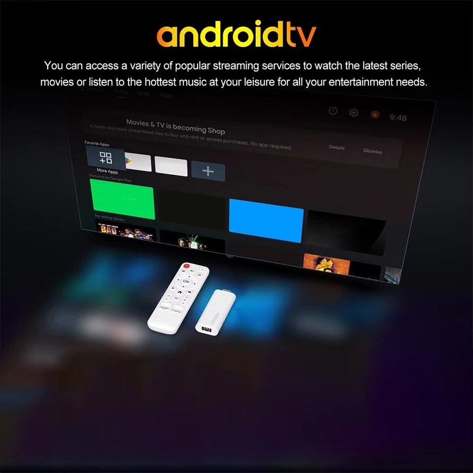 Android 14.0 -Stick 4K --Stick WIFI BT5.0 Android -Stick 2 GB 16 GB ...