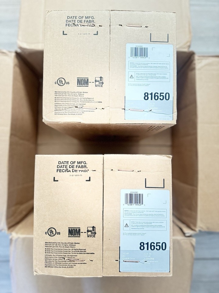 LiftMaster 81650 ½ HP Chain Drive Wi-Fi Garage Door Opener NO RAIL | eBay