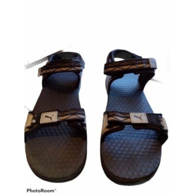 PUMA Sandals - Black Straps Front and Back - Size 6 1/2 | eBay