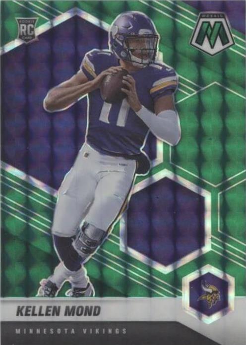 2021 Panini Mosaic - Rookies Kellen Mond #321 Green Mosaic Prizm (RC ...