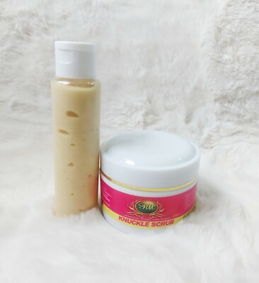 Dark Knuckle Scrub. (For Stubborn Knuckles) 250g + Hands & Legs Cream ...