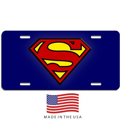 Superman aluminum art vehicle vanity license plate car truck SUV tag | eBay