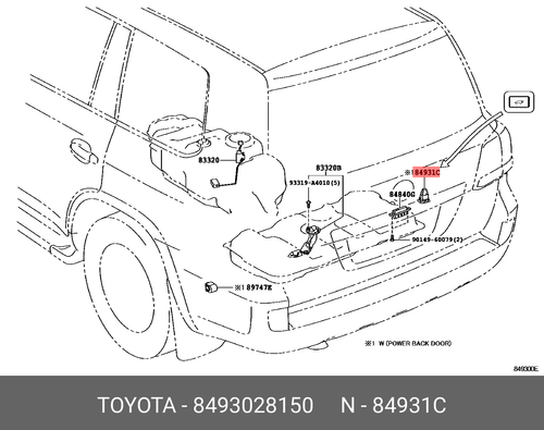 Genuine OE Switch Assembly Door 8493028150 for Toyota 84930-28150 | eBay.de