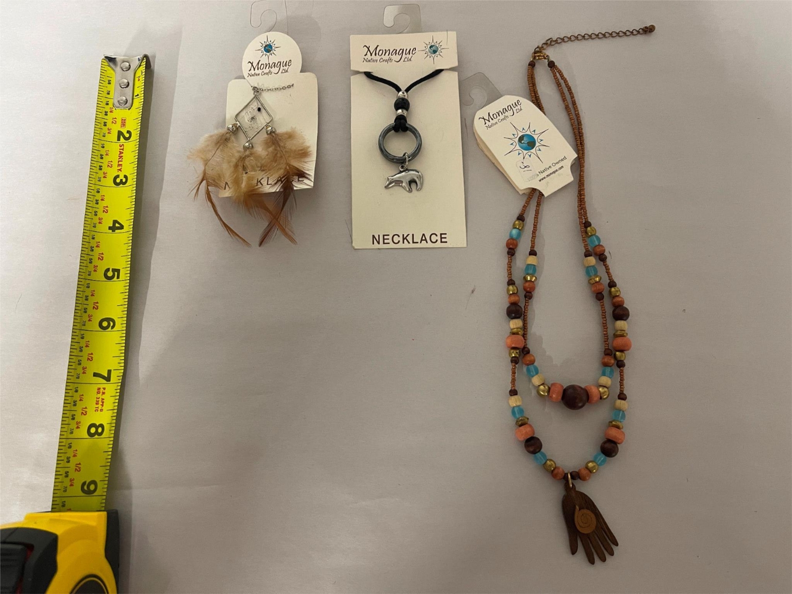 Set of 3, Indian Necklaces, Monague Native Crafts Ltd., Made in Canada ...