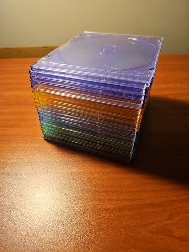 25 count - Multicolor CD, DVD, & Blu-ray disc Jewel Cases (new and used ...