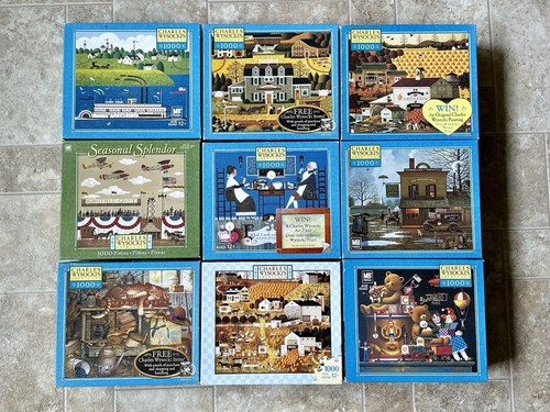 Lot Of 9 Charles Wysocki 1000 Piece Jigsaw Puzzles | eBay