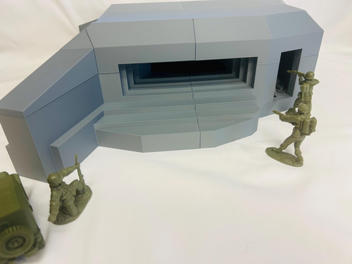 KwK 50cm WWII German Casemate Bunker: 1/32 Army Men Scale Model | eBay