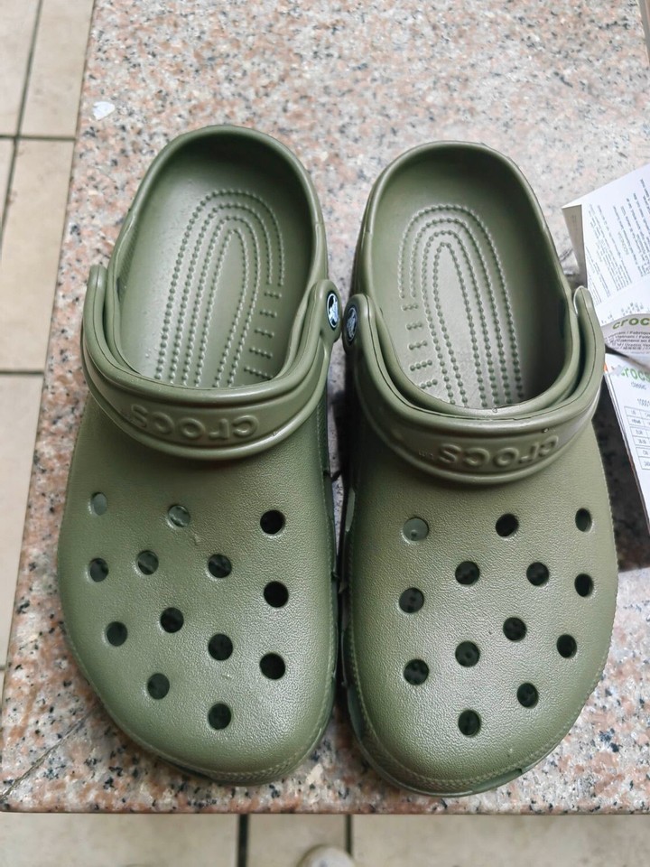 Original Crocs Classic Clog - Khaki Green - Women W9 / Men M7 - Brand ...